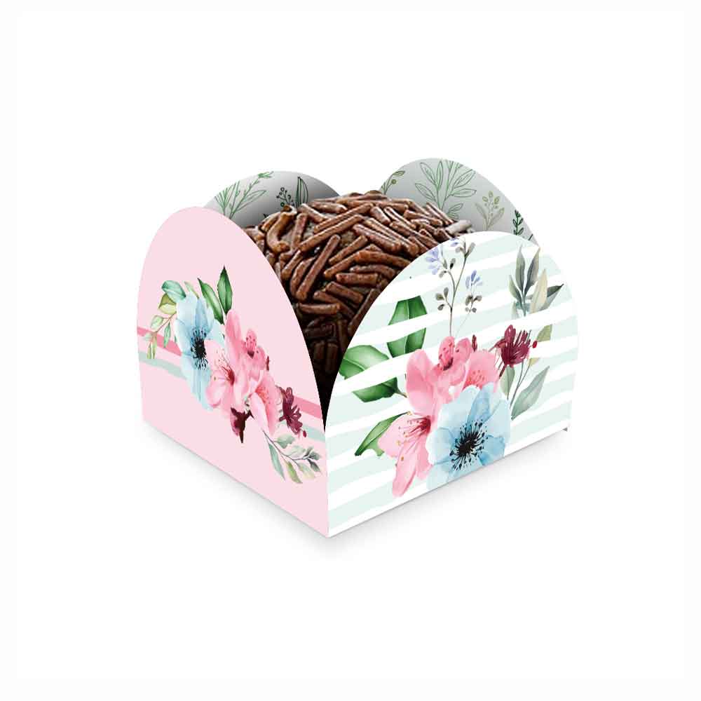 Floral Porta Forminha Brigadeiro c/50 Regina - Doce Malu