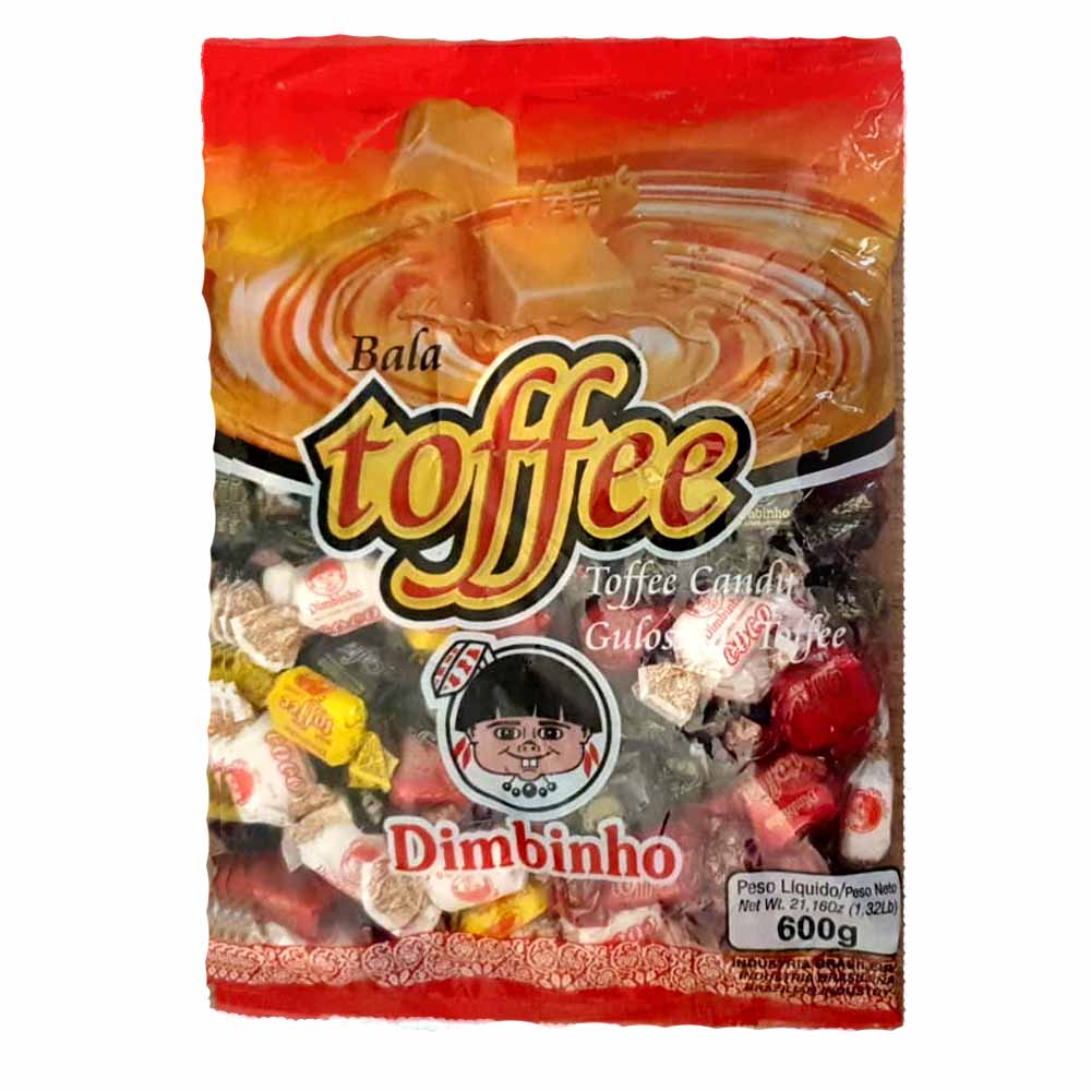 Bala Caramelo Toffee Sortida 600g - Dimbinho - Doce Malu