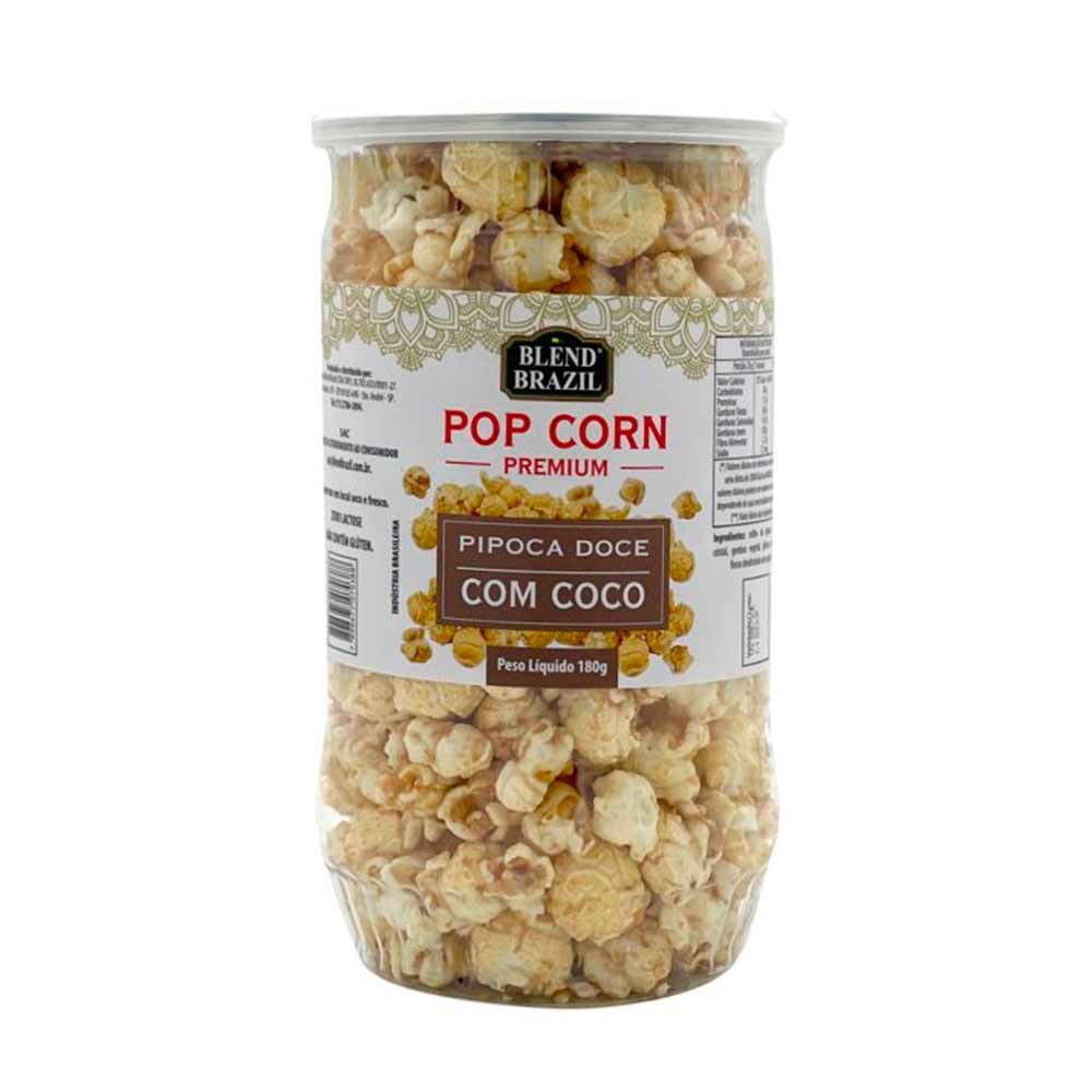 Pipoca Doce Sabor Caramelo com Coco 180g - Blend Brazil - Doce Malu