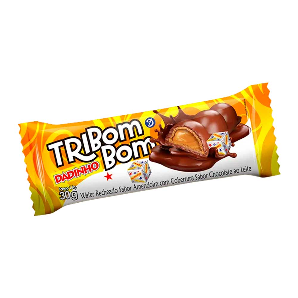 Chocolate Tribombom Dadinho 30g c/15 - Dizioli - Doce Malu