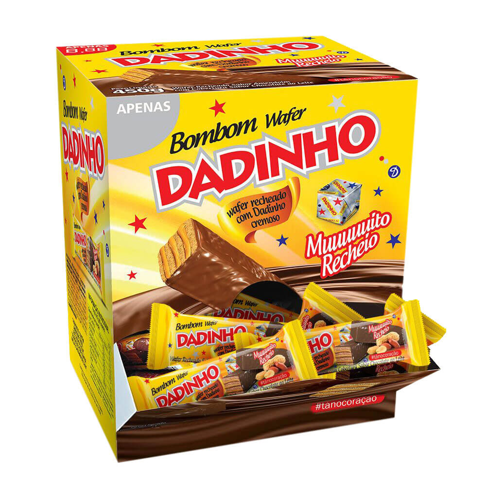 Bombom Wafer Dadinho 450g - Dizioli - Doce Malu