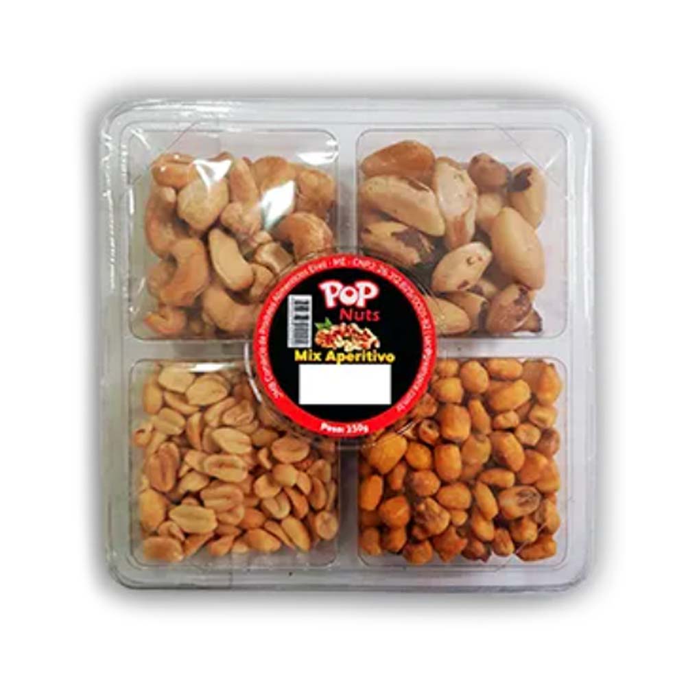 Bandeja Mix Aperitivo 250g - Pop Nuts - Doce Malu