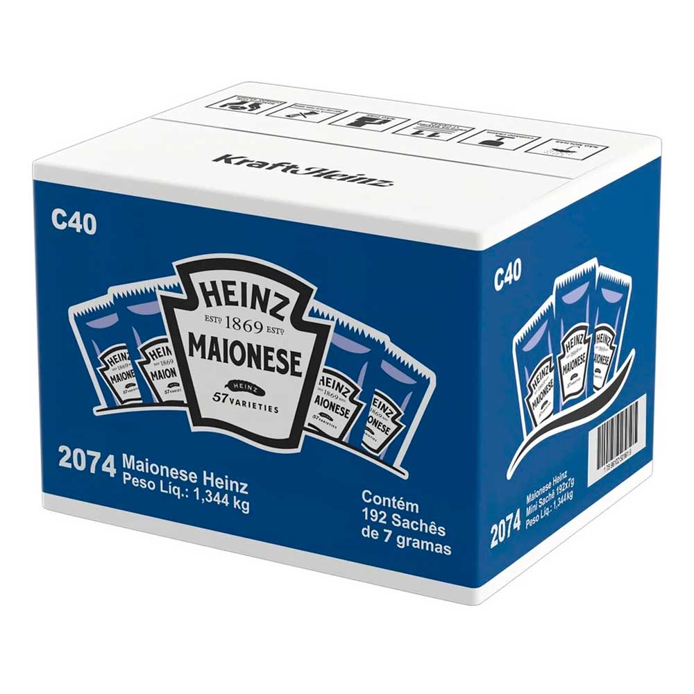 Sachê Maionese 7g c/192 - Heinz - Doce Malu