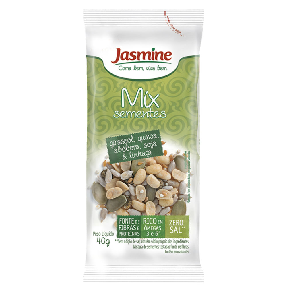 Mix Sementes Girassol Quinoa Semente Abobora Jasmine - Doce Malu