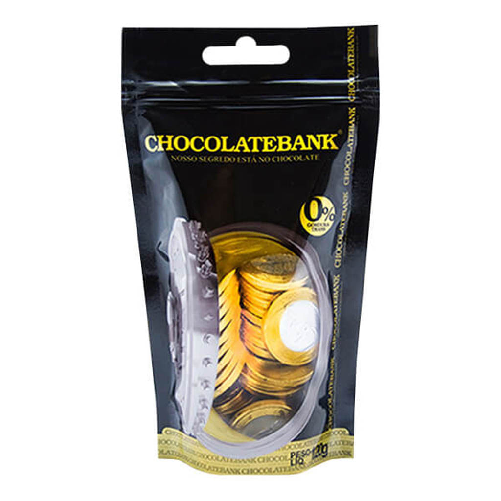 Moedas de Chocolate 120g - Chocolatebank - Doce Malu