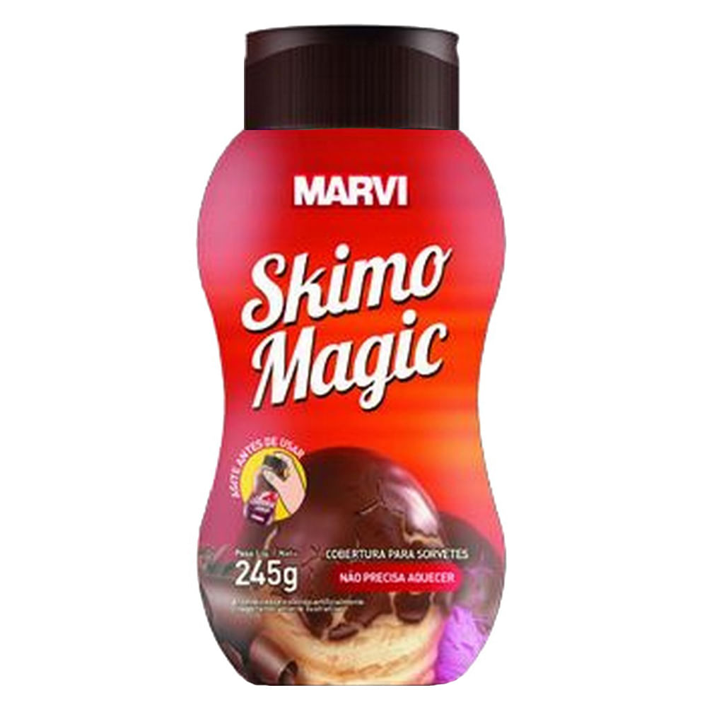 Cobertura para Sorvete Skimo Magic Chocolate 245g - Marvi - Doce Malu
