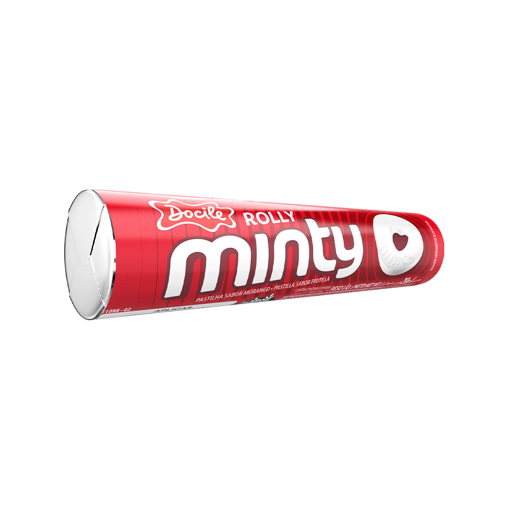 Pastilha Rolly Minty Cereja Docile - Doce Malu